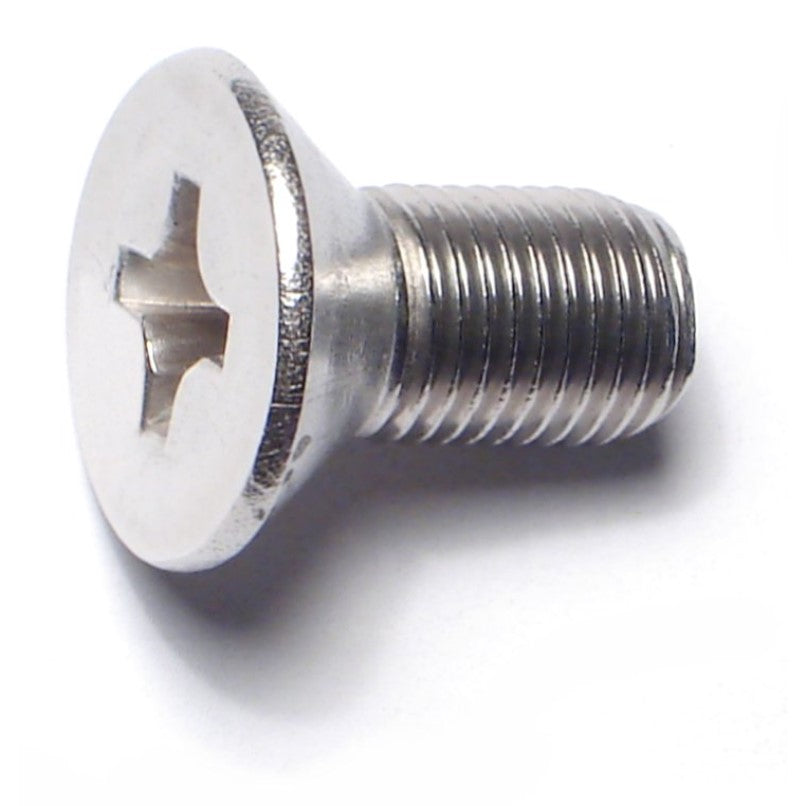 3/8"-24 x 3/4" 18-8 Stainless Steel Fine Thread Phillips Flat Head Mac ...