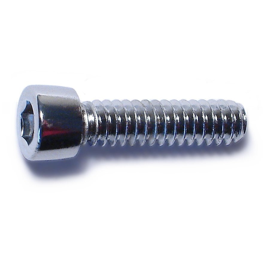 #10-24 x 3/4" Chrome Plated Steel Coarse Thread Smooth Head Socket Cap ...