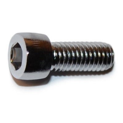 #10-32 x 1/2" Chrome Plated Steel Fine Thread Smooth Head Socket Cap S ...