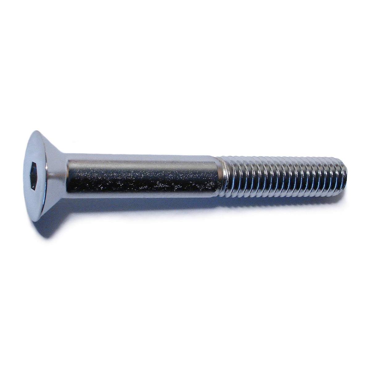 3/8"-16 x 3" Chrome Plated Steel Coarse Thread Flat Head Socket Cap Sc ...