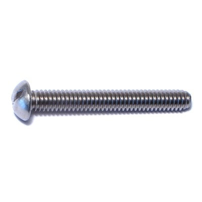 1/4"-20 x 2" 18-8 Stainless Steel Coarse Thread Slotted Round Head Mac ...