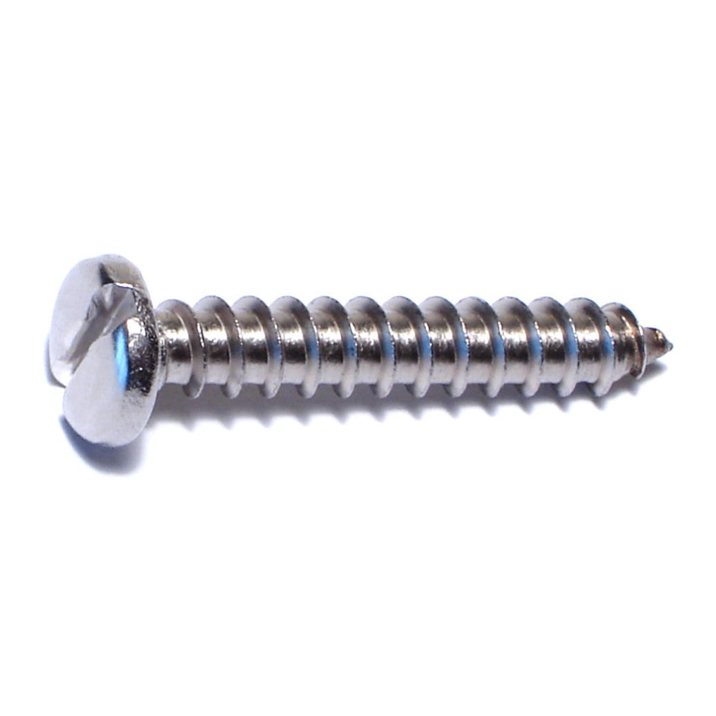 #14 x 1-1/2" 18-8 Stainless Steel Slotted Pan Head Sheet Metal Screws ...