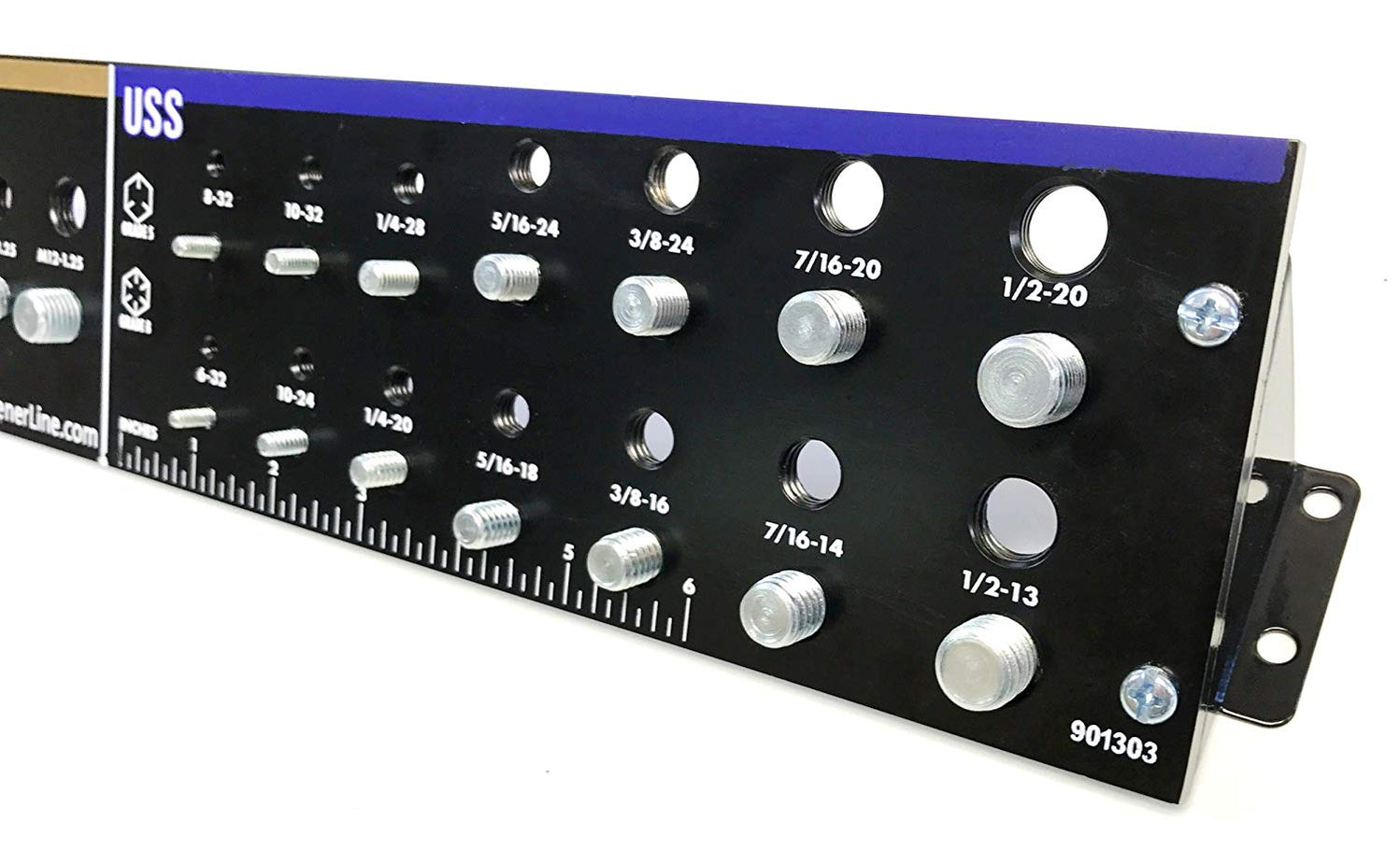 Black SAE and Metric Bolt Gauge Check a Thread Size Tool — Fastener Line