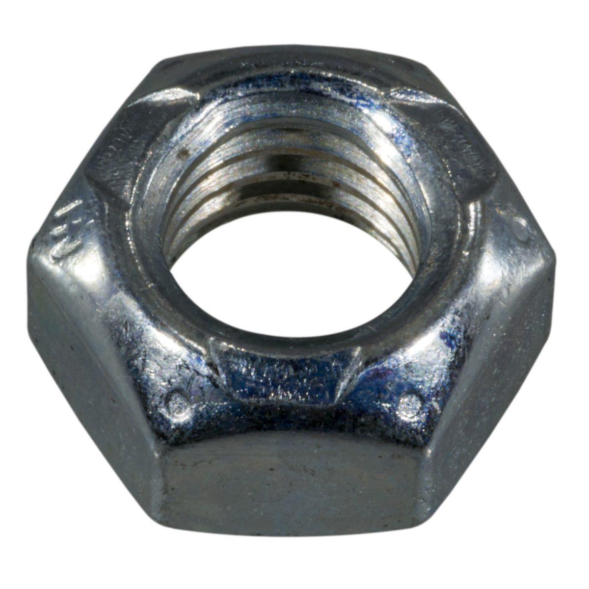 7/16"-14 Zinc Plated Grade 2 Steel Coarse Thread Lock Nuts — Fastener Line