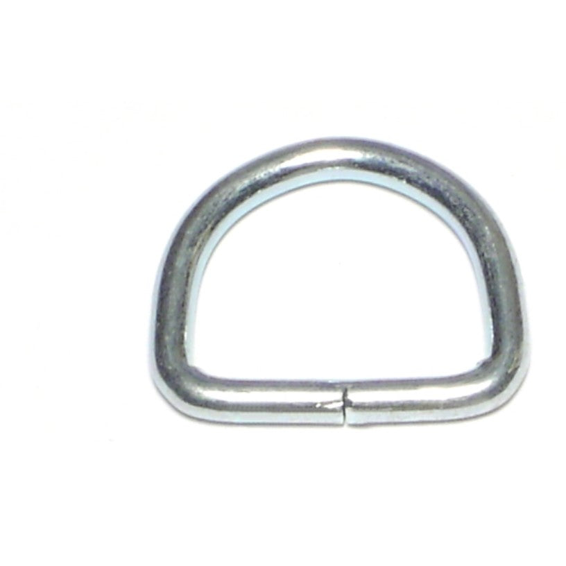 1/8" x 3/4" Zinc Plated Steel D-Rings — Fastener Line