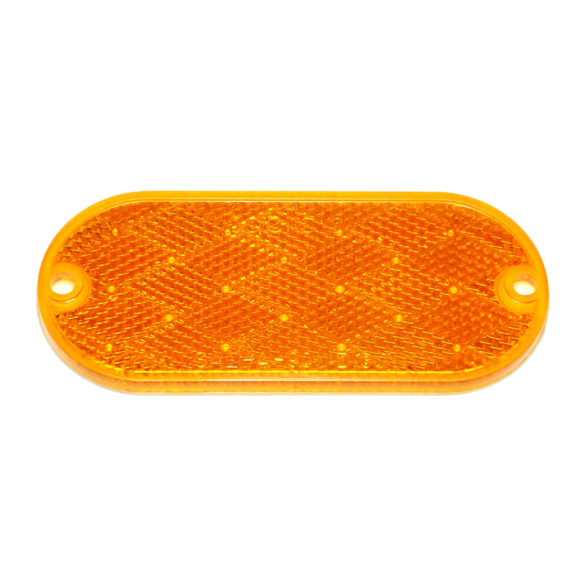 4-3/8" x 1-7/8" Amber Plastic Reflectors with Mounting Holes — Fastener ...
