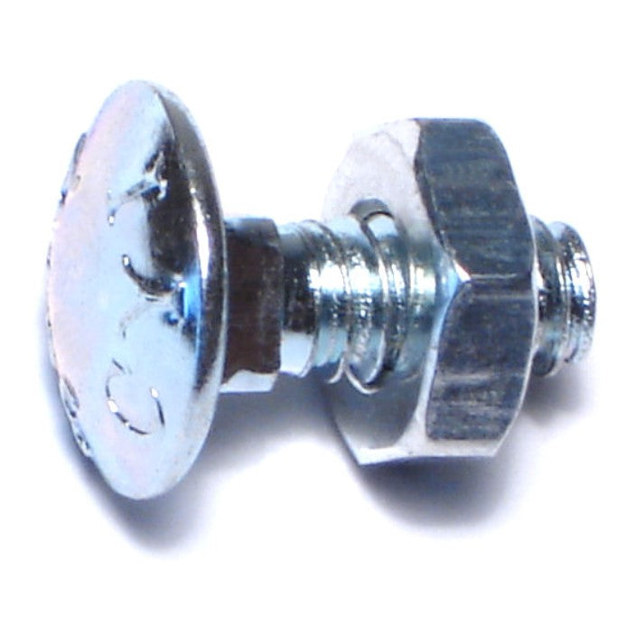 3/16"-24 x 1/2" Zinc Plated Steel Coarse Thread Carriage Bolts ...