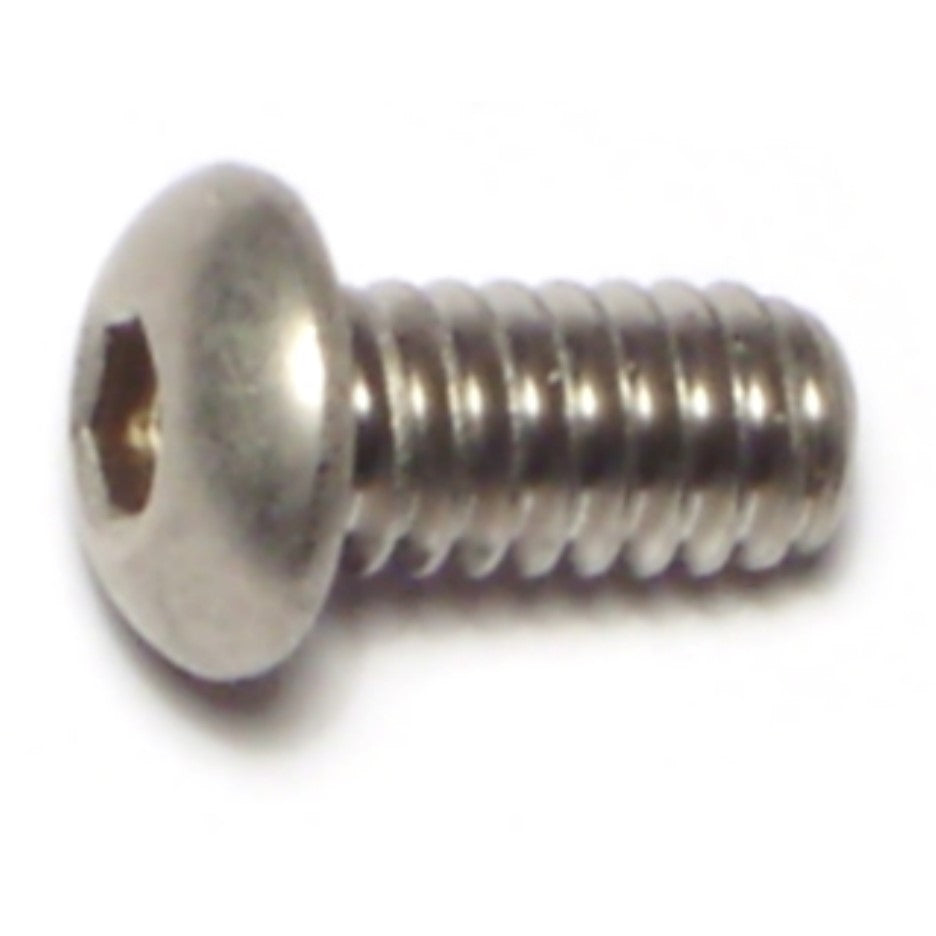 1/4"-20 x 1/2" 18-8 Stainless Steel Coarse Thread Button Head Socket C ...