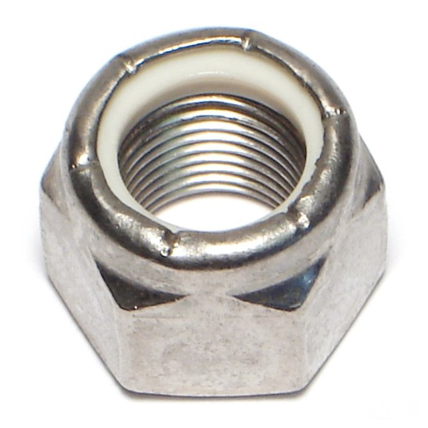 5/8"-18 18-8 Stainless Steel Fine Thread Nylon Insert Lock Nuts ...