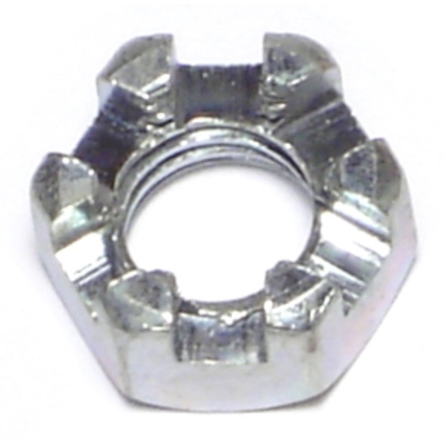 3/8"-16 Zinc Plated Steel Coarse Thread Slotted Hex Nuts — Fastener Line