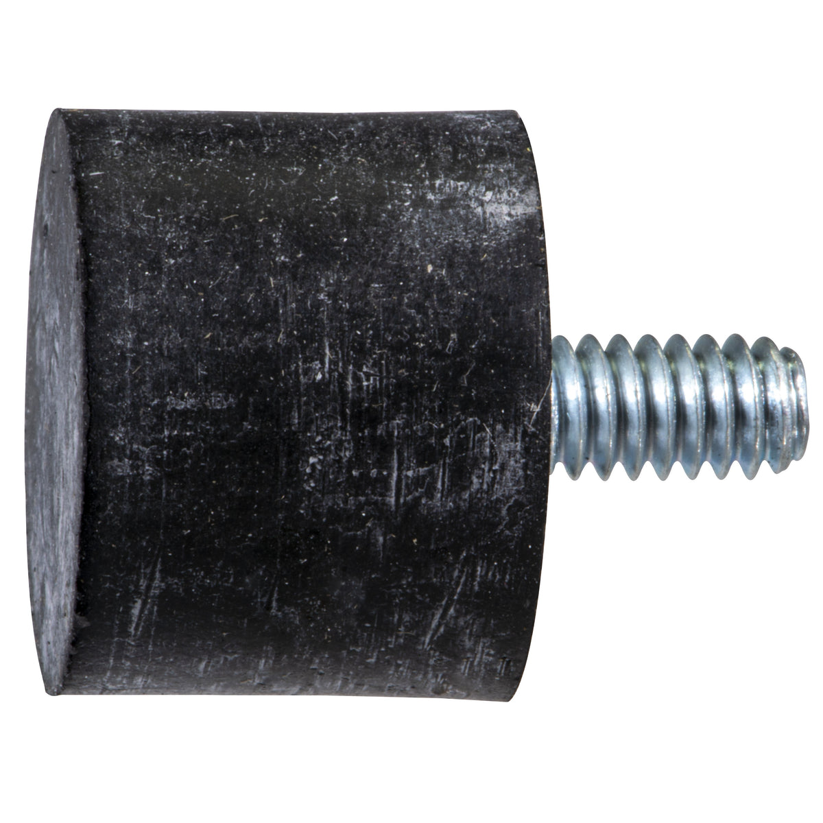 1/4"-20 x 1" Rubber Coarse Thread Male Cylinder Bumper Mount — Fastener Line