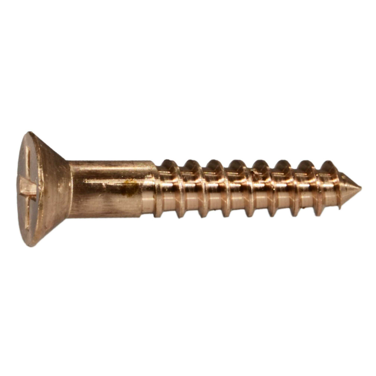 #12 x 1-1/4" Silicon Bronze Phillips Flat Head Wood Screws — Fastener Line