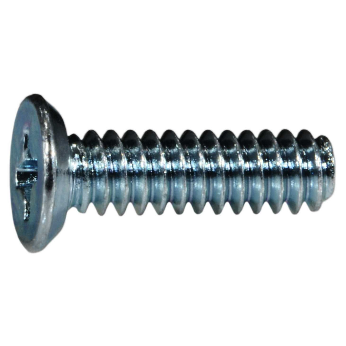 #6-32 x 1/2" Zinc Plated Steel Coarse Thread Phillips Flat Undercut He ...