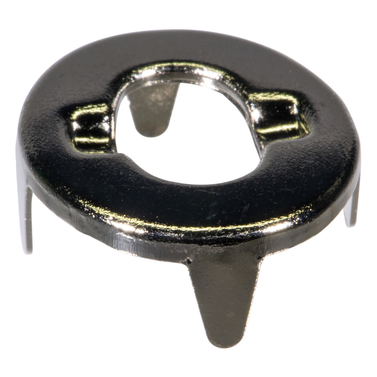 Short Nickel 4-Prong Turn Button Eyelet — Fastener Line