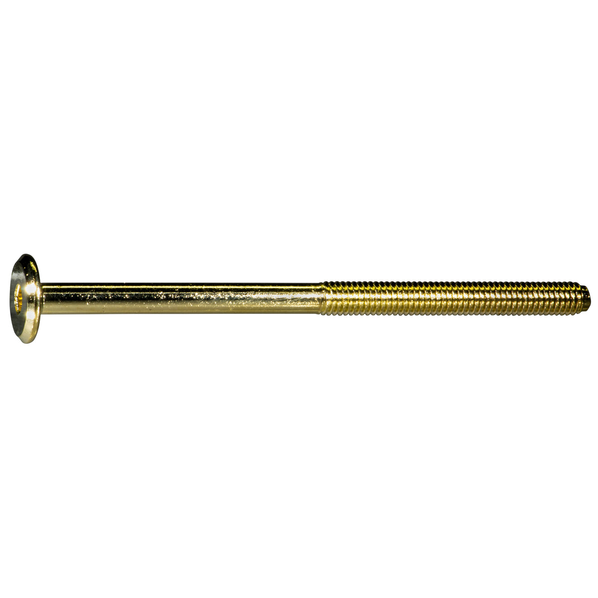 6mm-1.00 x 100mm Brass Plated Steel Coarse Thread Joint Connector Bolt ...