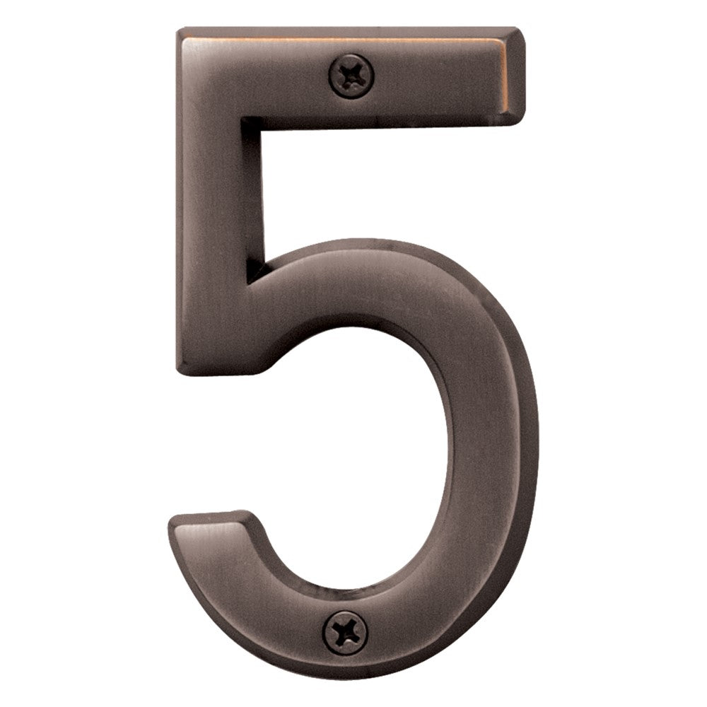 4" Old World Bronze Number 5 (3 pcs.) — Fastener Line
