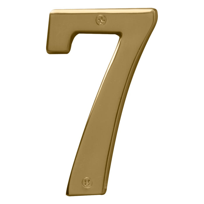 5" Polished Brass Number 7 (3 pcs.) — Fastener Line