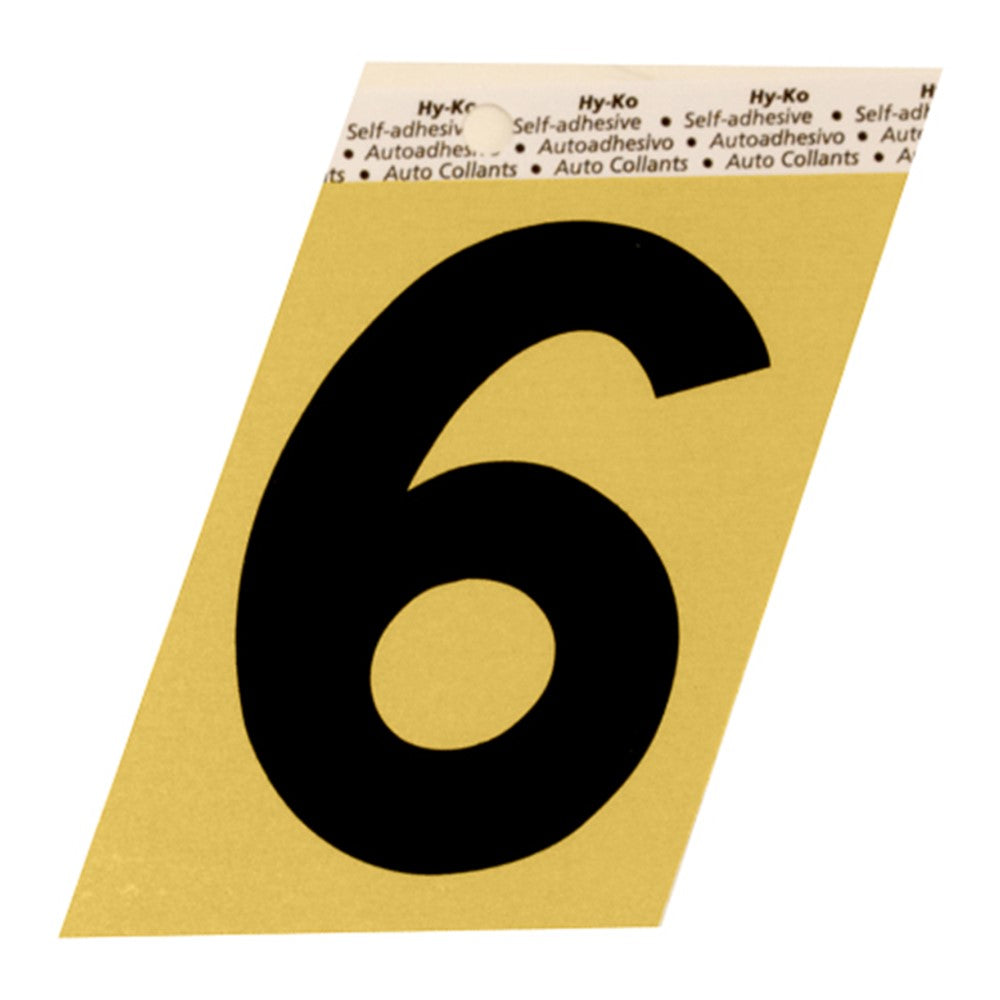 3.5" Gold Aluminum Number 6 (10 pcs.) — Fastener Line